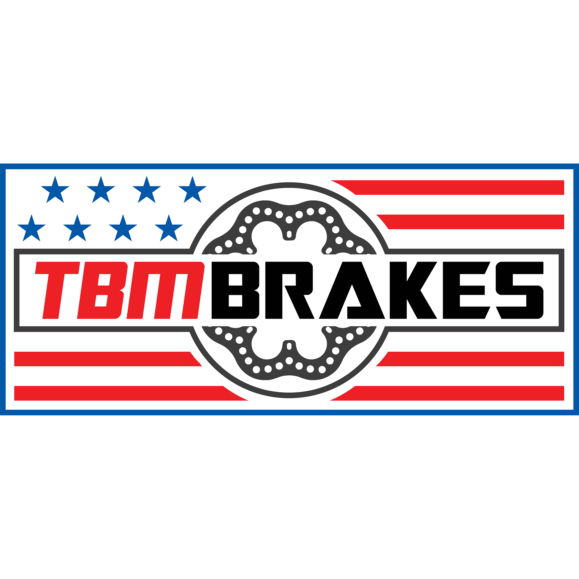 TBM Revolution Flag Decal Sticker 12" – TBM Brakes